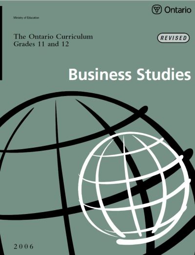 Business Studies: Ontario Curriculum, Gr – Publications Ontario