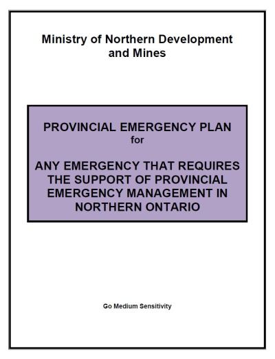 Provincial emergency plan for any emerge – Publications Ontario
