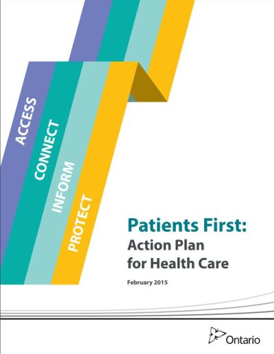 Patients First: Action Plan for Health C – Publications Ontario