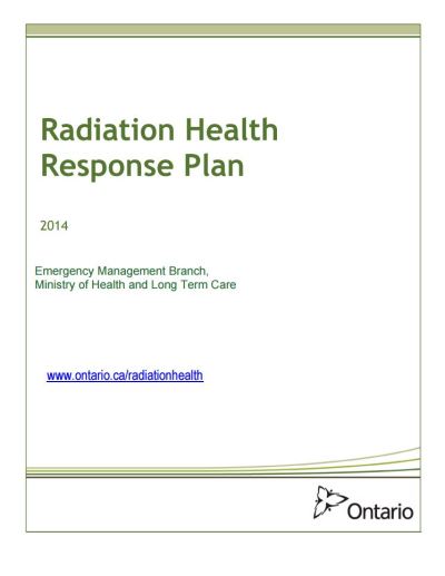 Radiation Health Response Plan – Publications Ontario