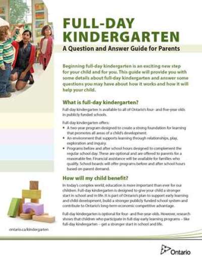 Full-Day Kindergarten: A Question and An – Publications Ontario