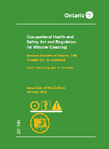 Occupational Health and Safety Act and R – Publications Ontario