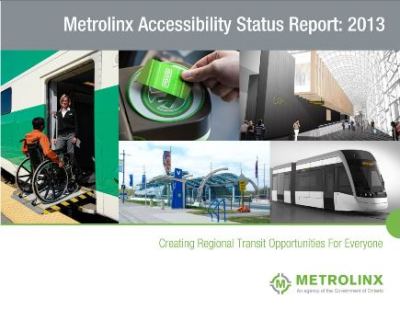Metrolinx accessibility status report: 2 – Publications Ontario