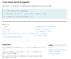 Tow zone pilot program – Publications Ontario