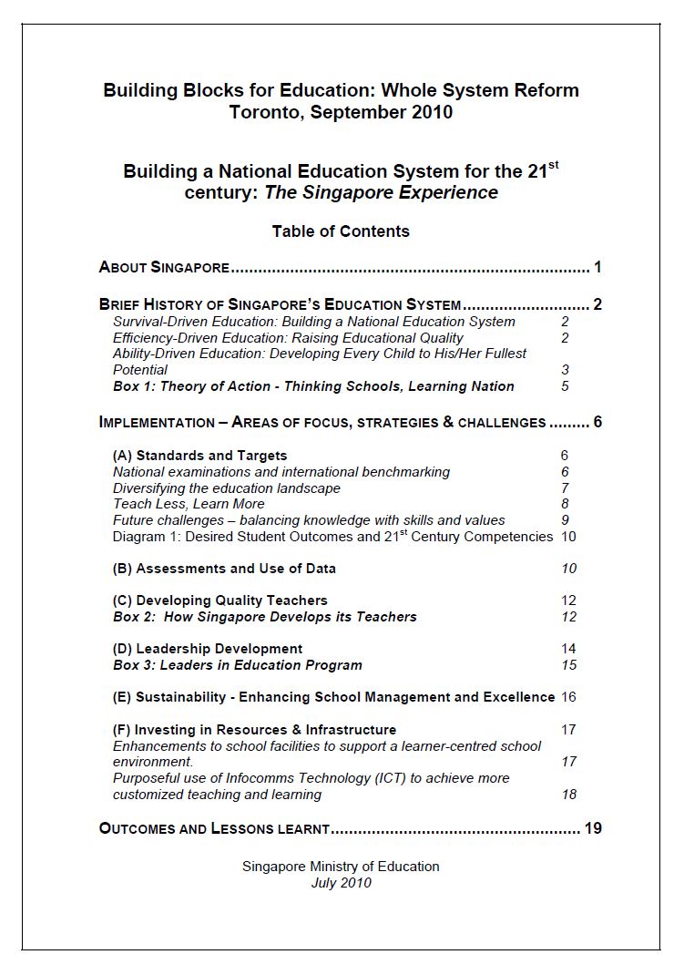 Building Blocks for Education: Whole Sys – Publications Ontario