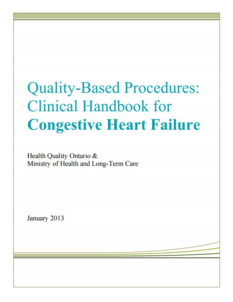Quality-Based Procedures: Clinical Handb – Publications Ontario