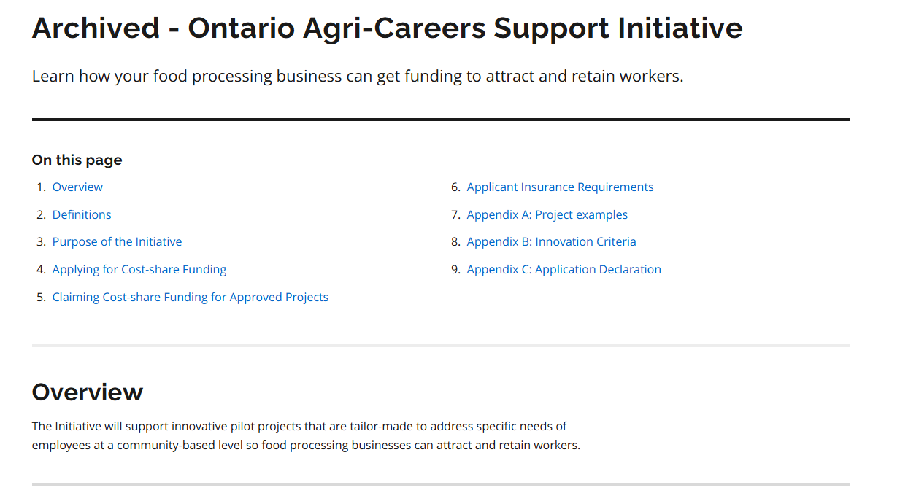 Ontario Agri-Careers Support Initiative – Publications Ontario